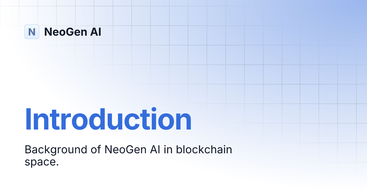 Introduction | NeoGen AI
